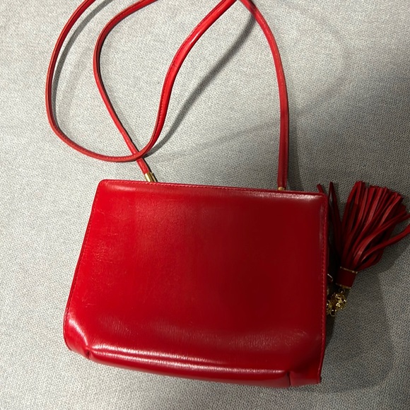siso | Bags | Gently Loved Red Vintage Bag | Poshmark